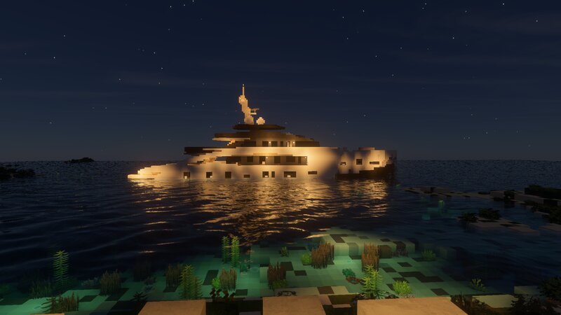 Tankoa 55 Yacht - Minecraft Yacht Minecraft Map