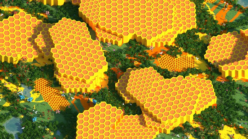 Bee Peak - 1000x1000 | Bee Map 1.16 Minecraft Map