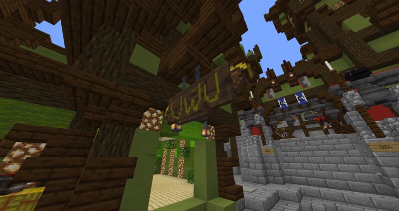 Animated hanging 3D Shop Signs [Medieval] Minecraft Map