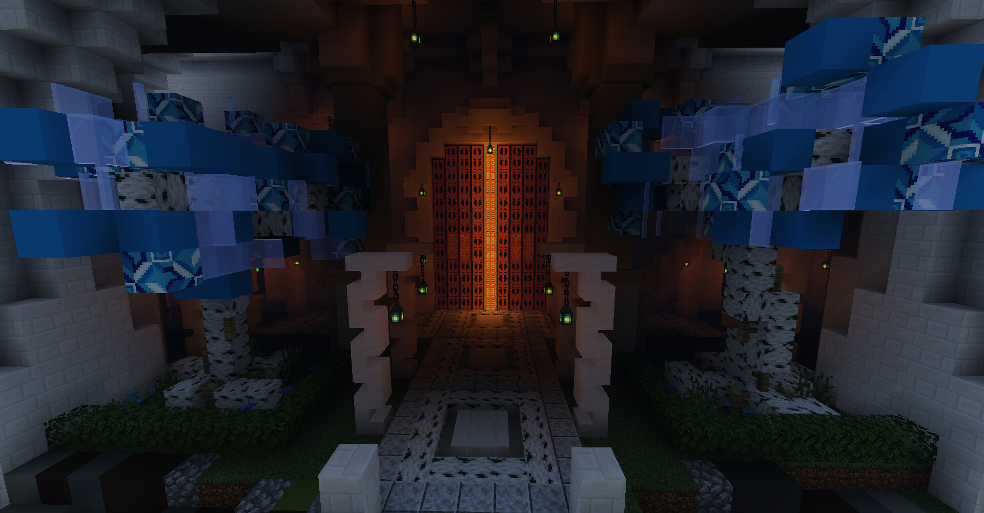 Fantasy castle and small forest - [Timelapse + Download] Minecraft Map