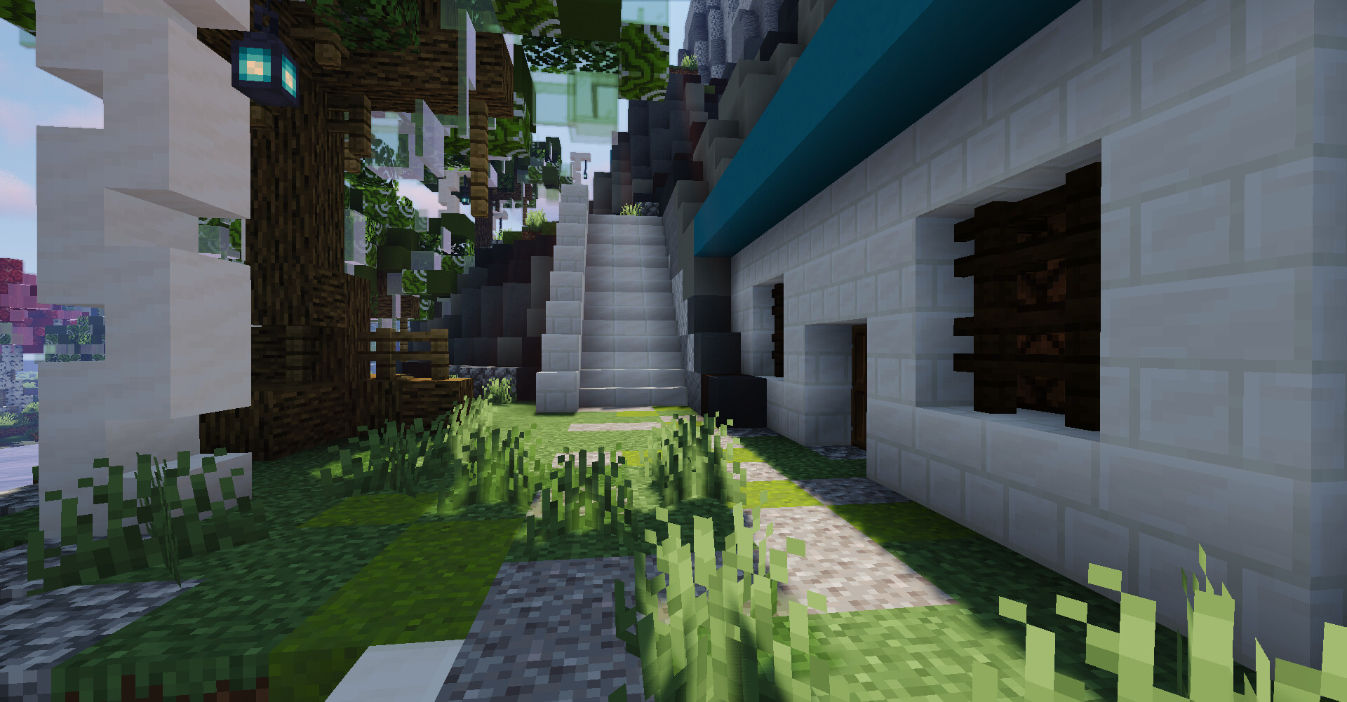 Fantasy castle and small forest - [Timelapse + Download] Minecraft Map