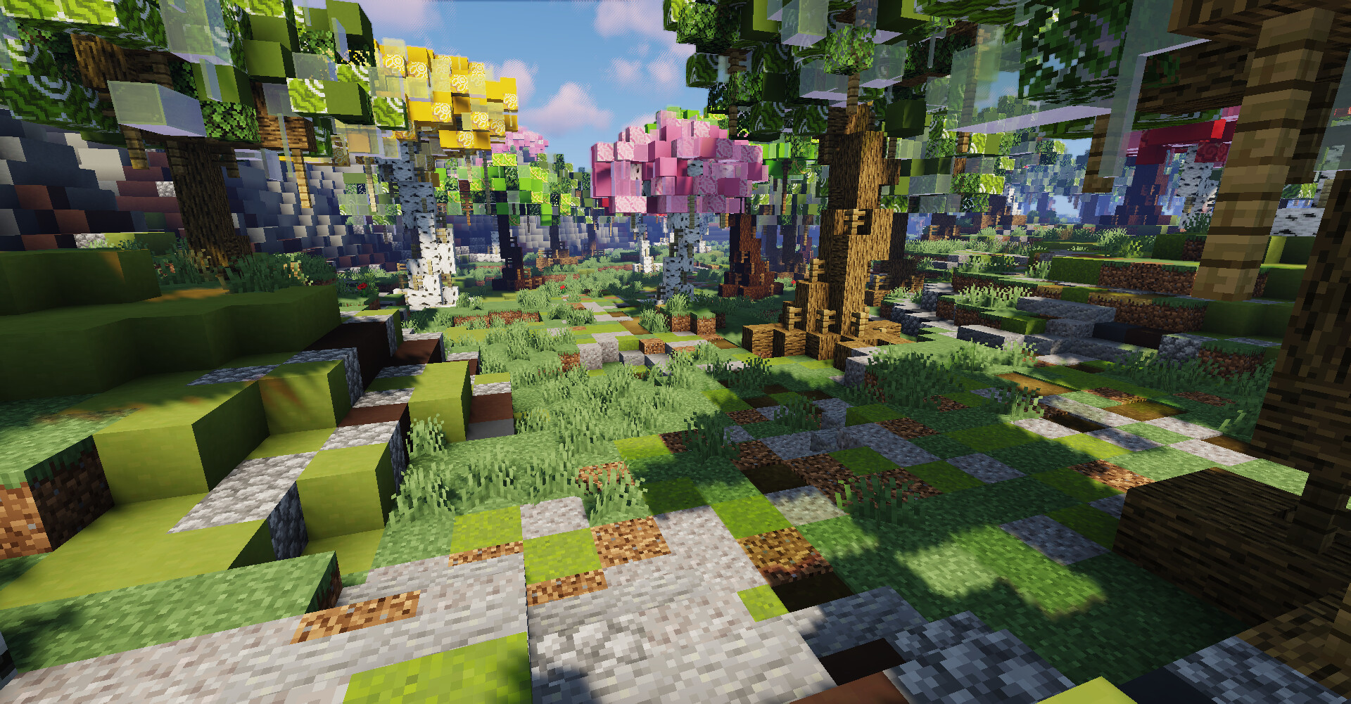 Fantasy castle and small forest - [Timelapse + Download] Minecraft Map