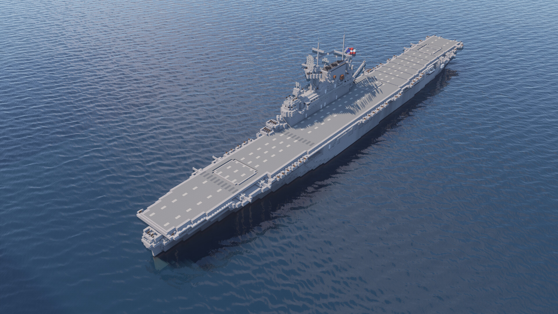 USS Enterprise CV-6 (1942 configuration) Minecraft Map