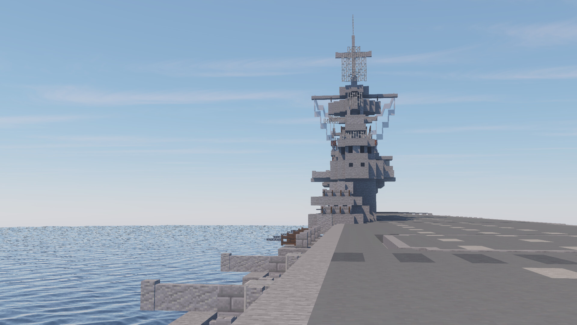 USS Enterprise CV-6 (1942 configuration) Minecraft Map