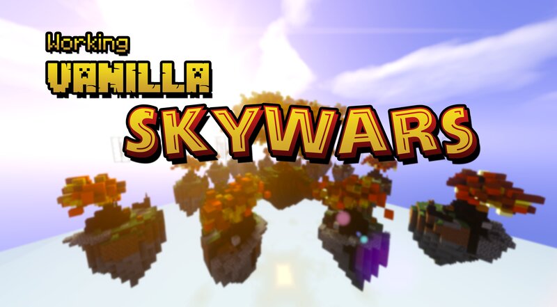 Fully Working Vanilla SkyWars (no mods) Minecraft Map