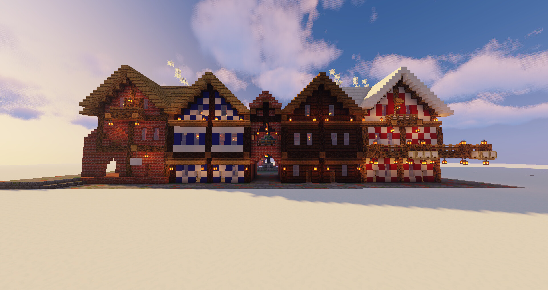 Timber Frame Marketplace Minecraft Map