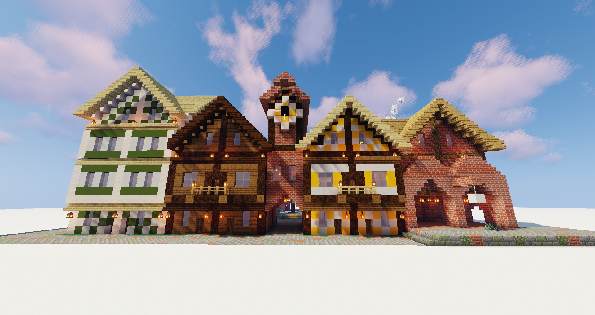 Timber Frame Marketplace Minecraft Map