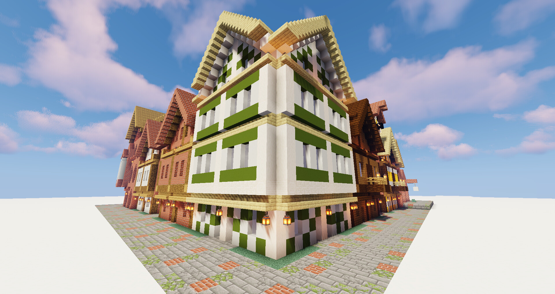 Timber Frame Marketplace Minecraft Map