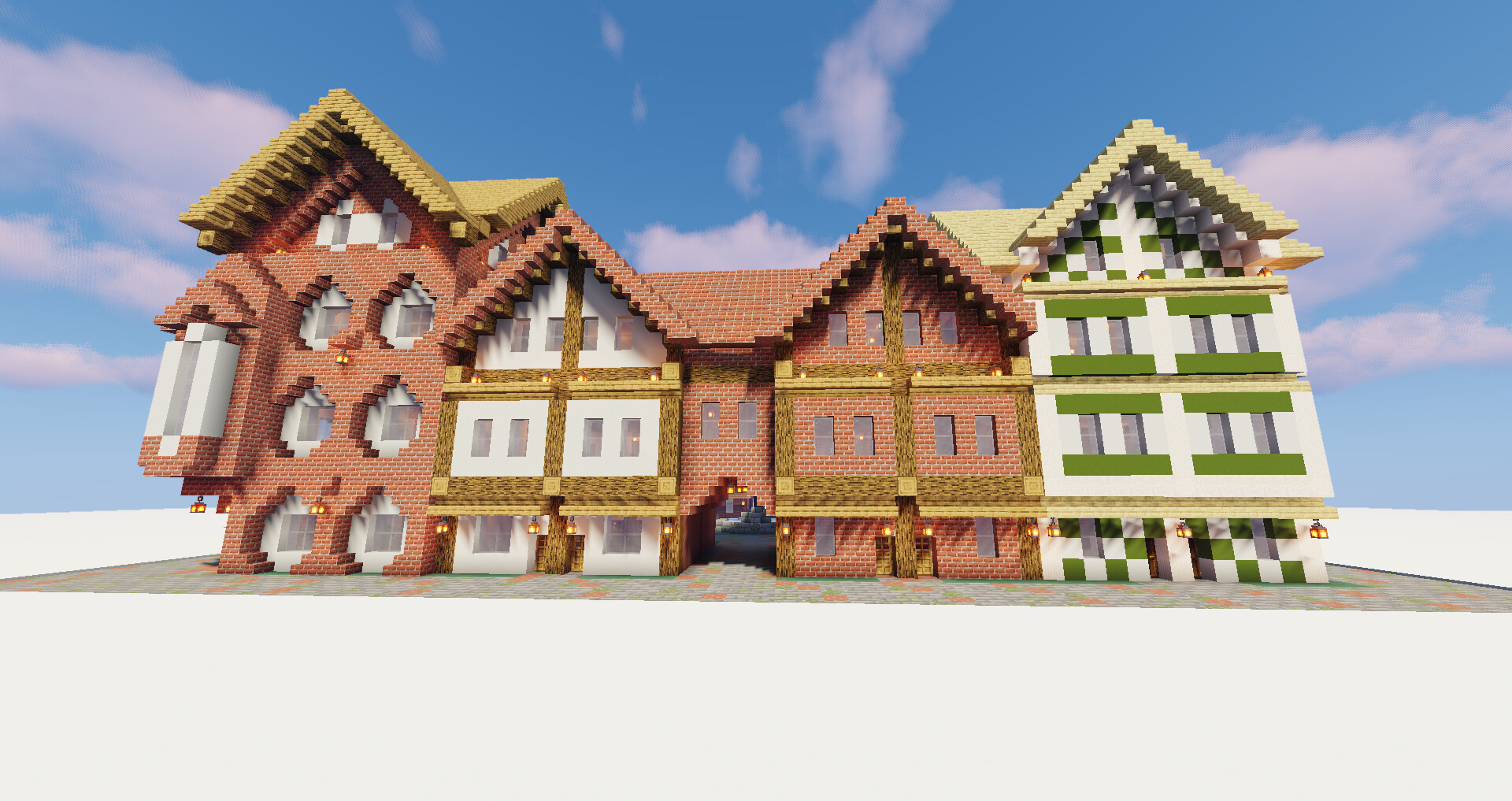 Timber Frame Marketplace Minecraft Map