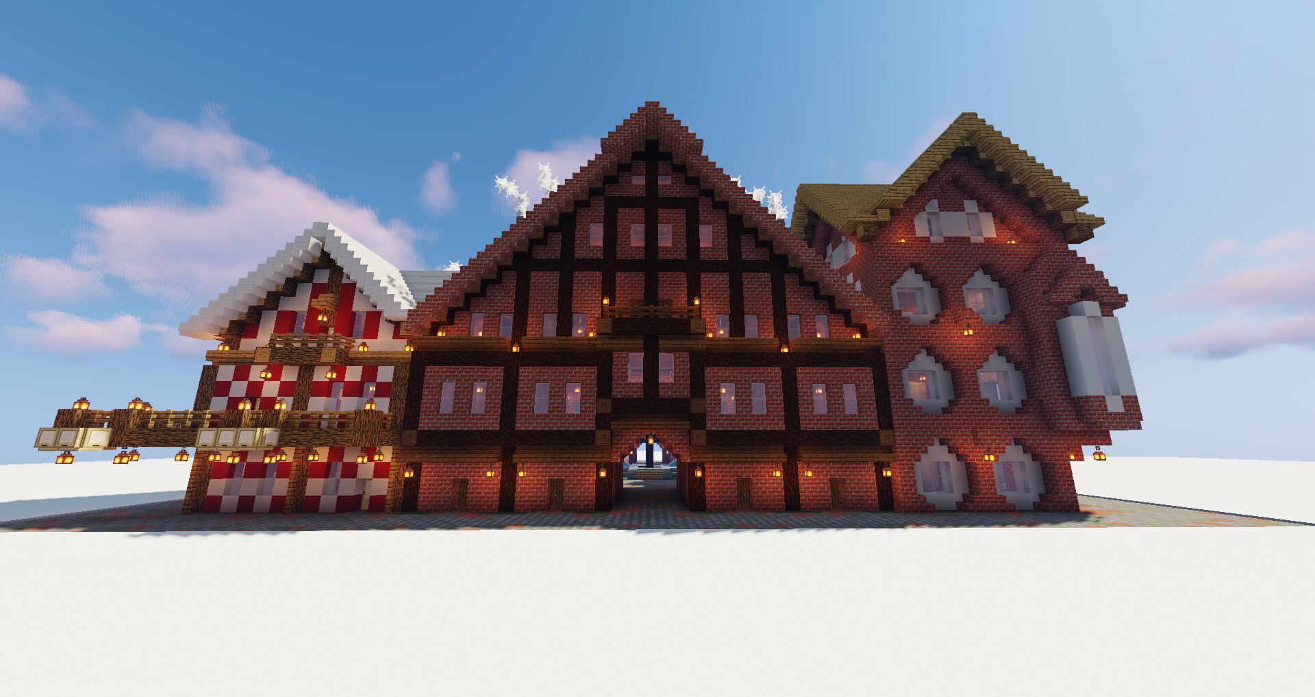 Timber Frame Marketplace Minecraft Map