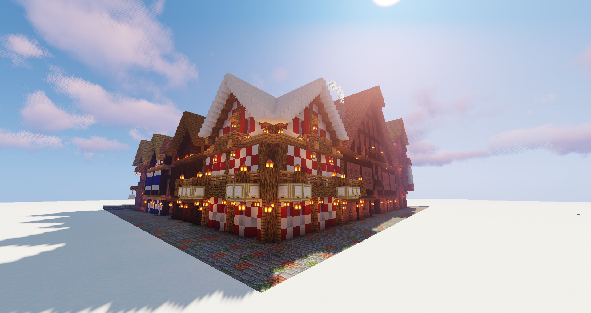 Timber Frame Marketplace Minecraft Map
