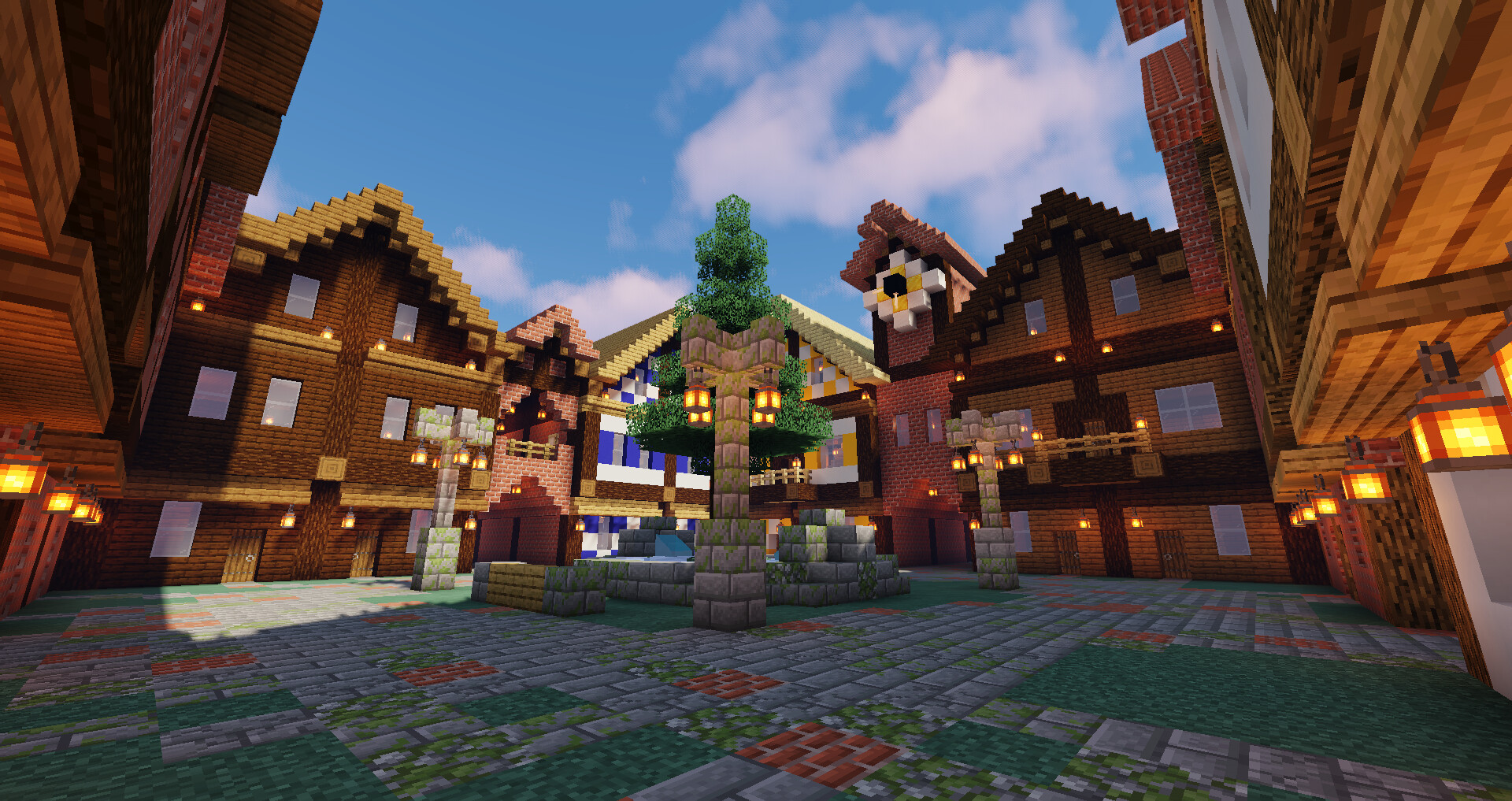 Timber Frame Marketplace Minecraft Map