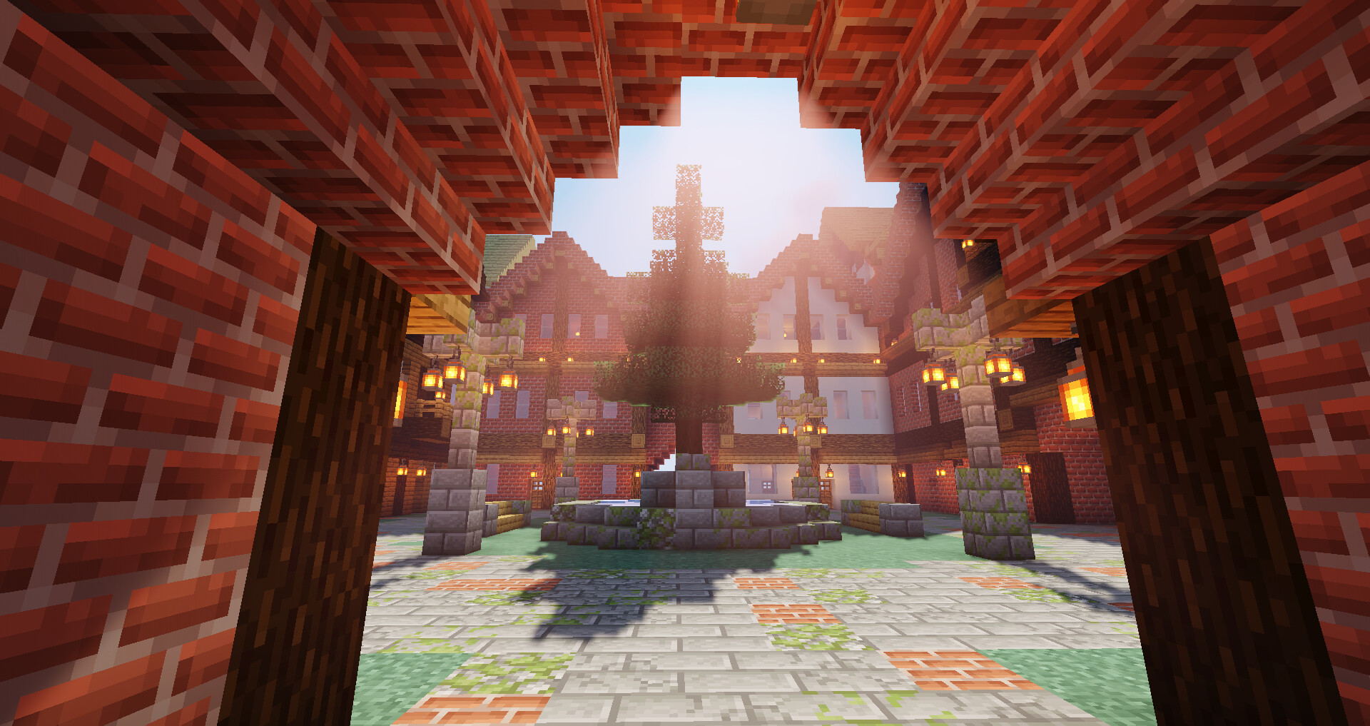 Timber Frame Marketplace Minecraft Map