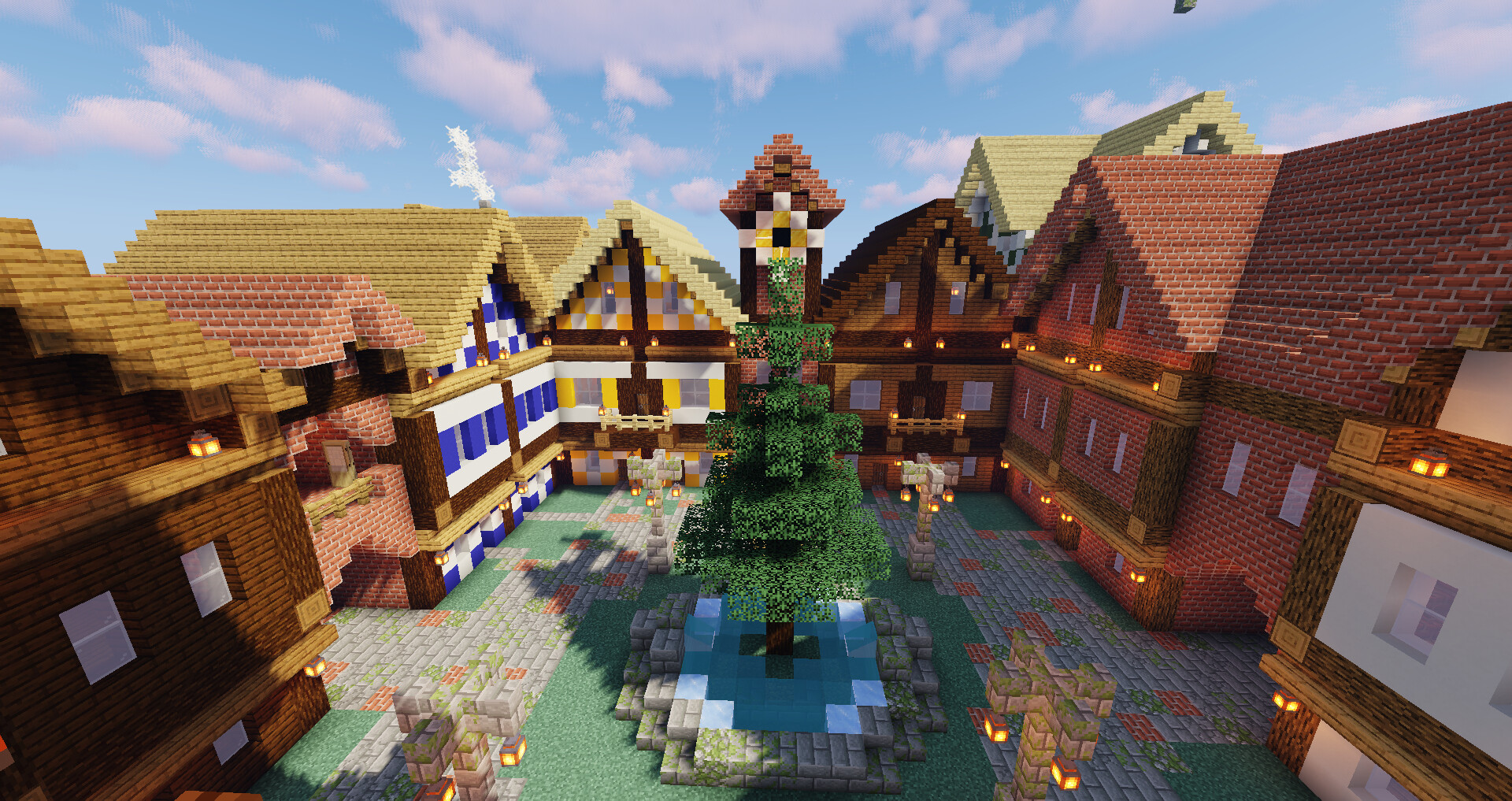 Timber Frame Marketplace Minecraft Map