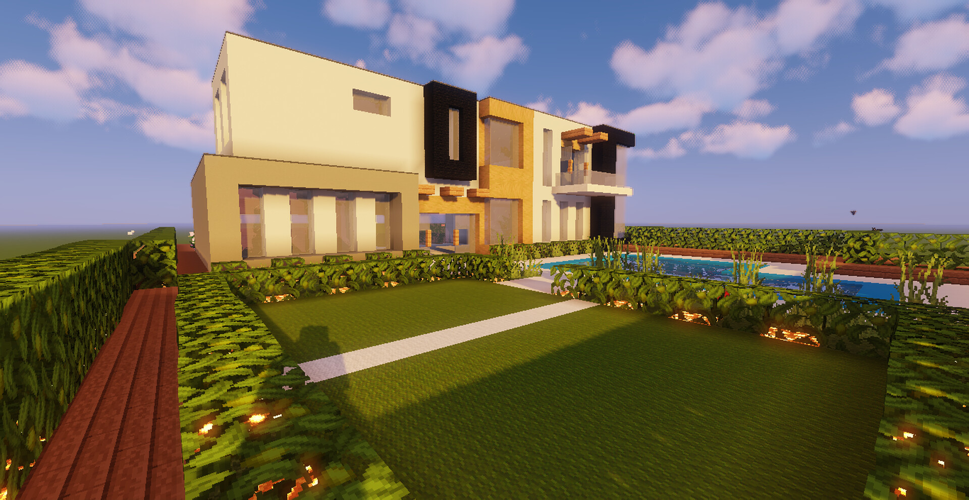 Modern House #93 Map + Schematic Minecraft Map