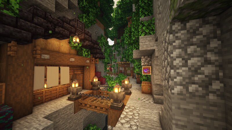 Ravine Trading Outpost Minecraft Map