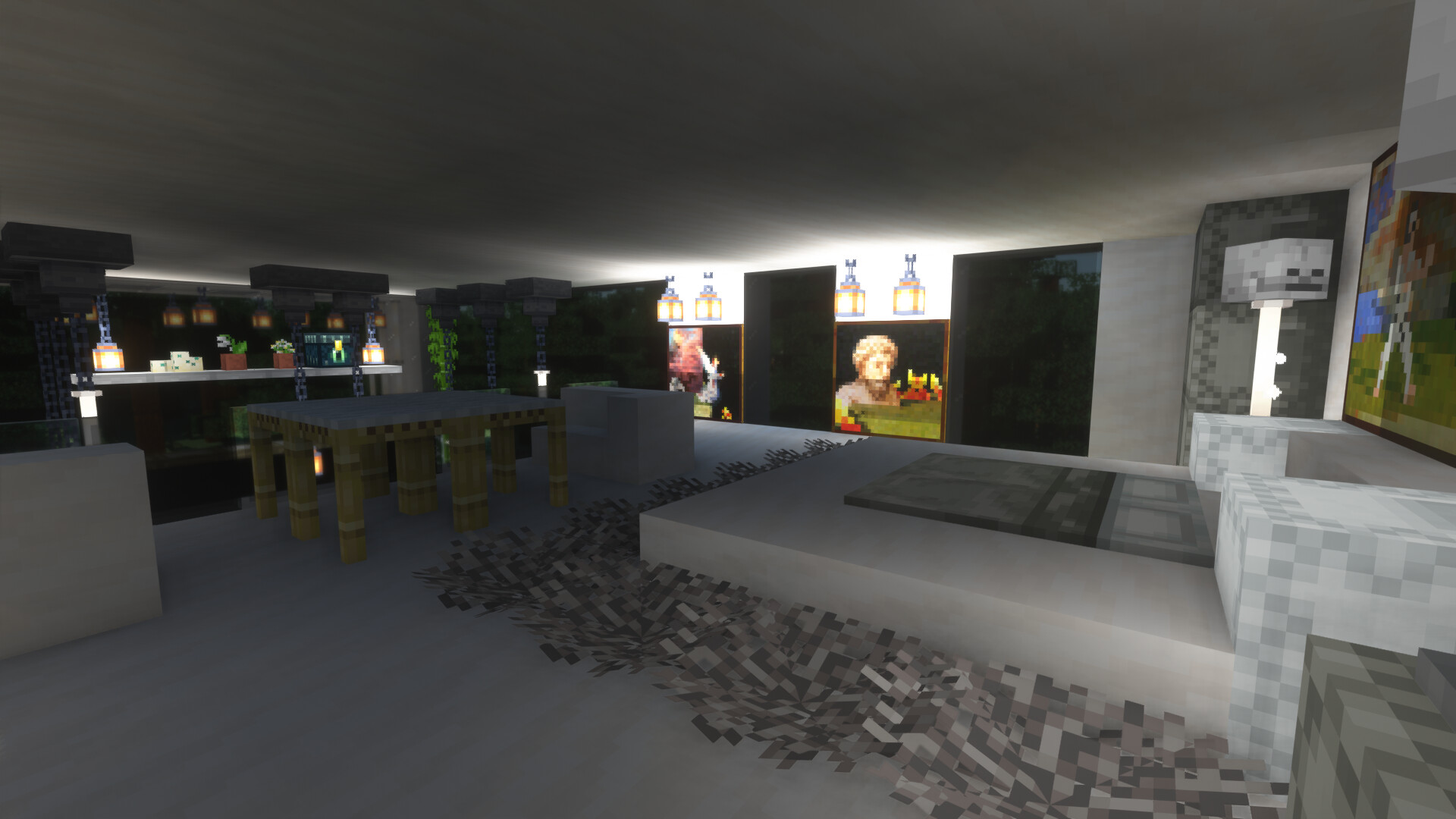 Riverside Modern House With Yacht Minecraft Map