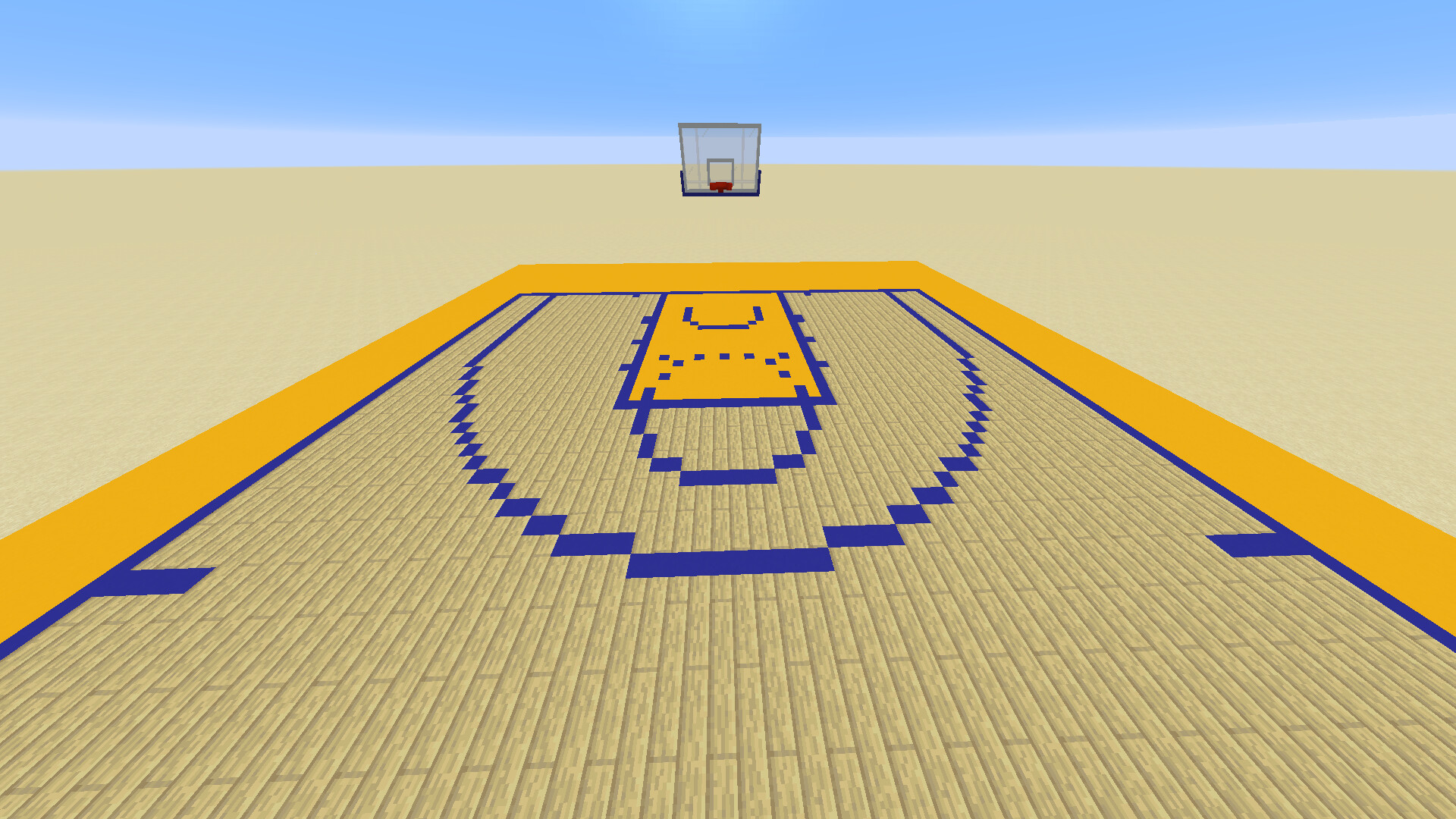 NBA Court Minecraft Map