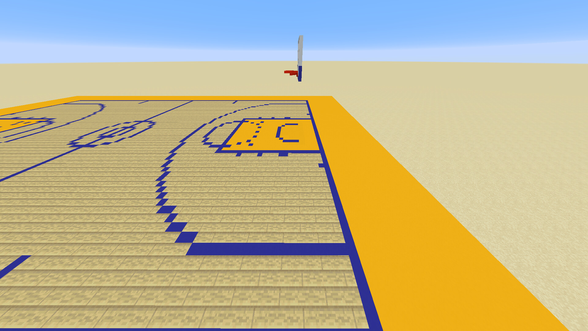 NBA Court Minecraft Map