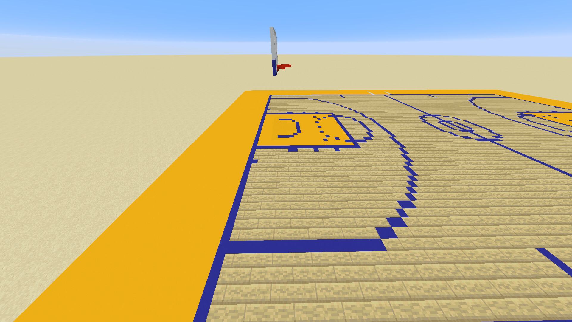 NBA Court Minecraft Map