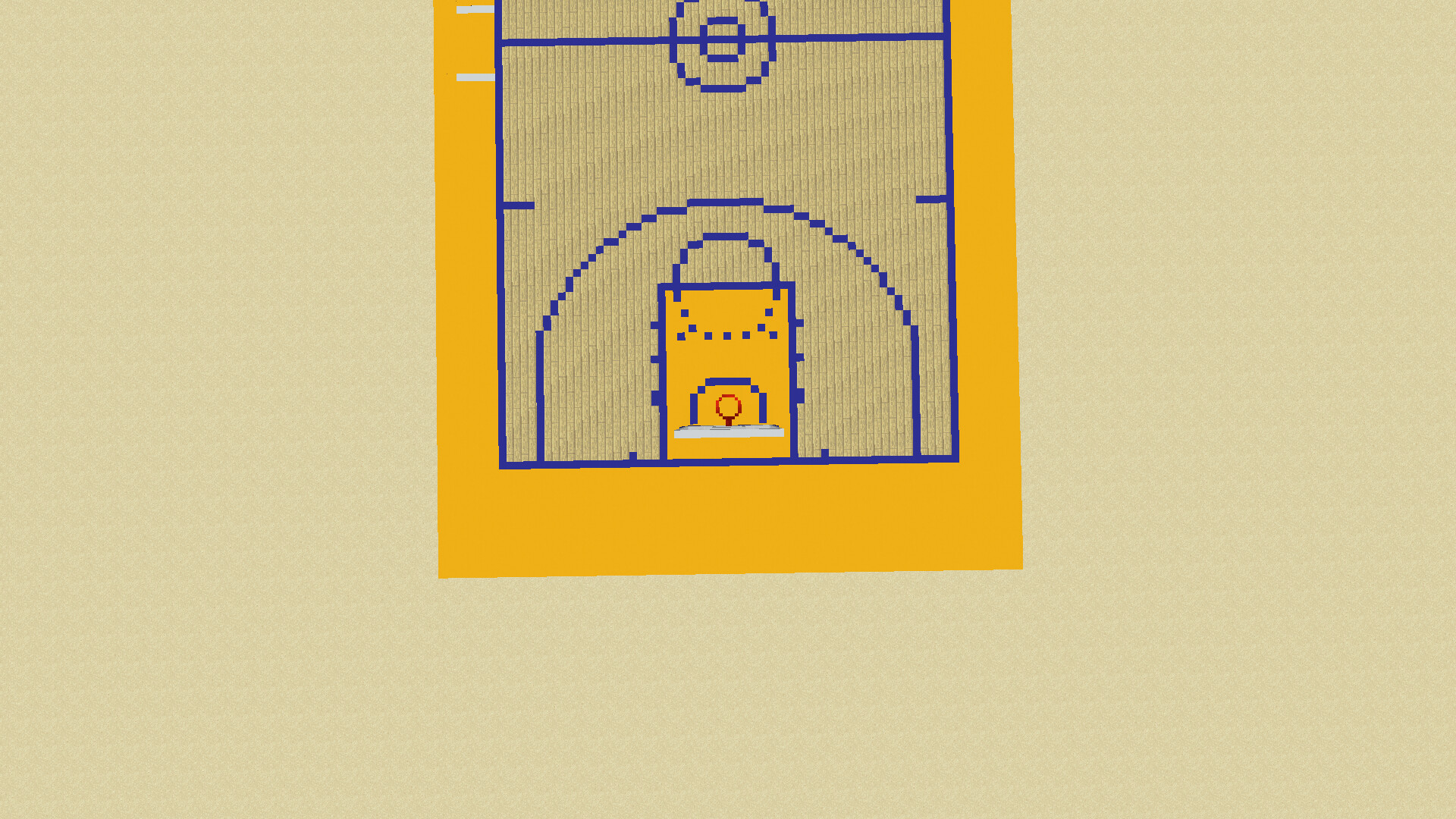 NBA Court Minecraft Map