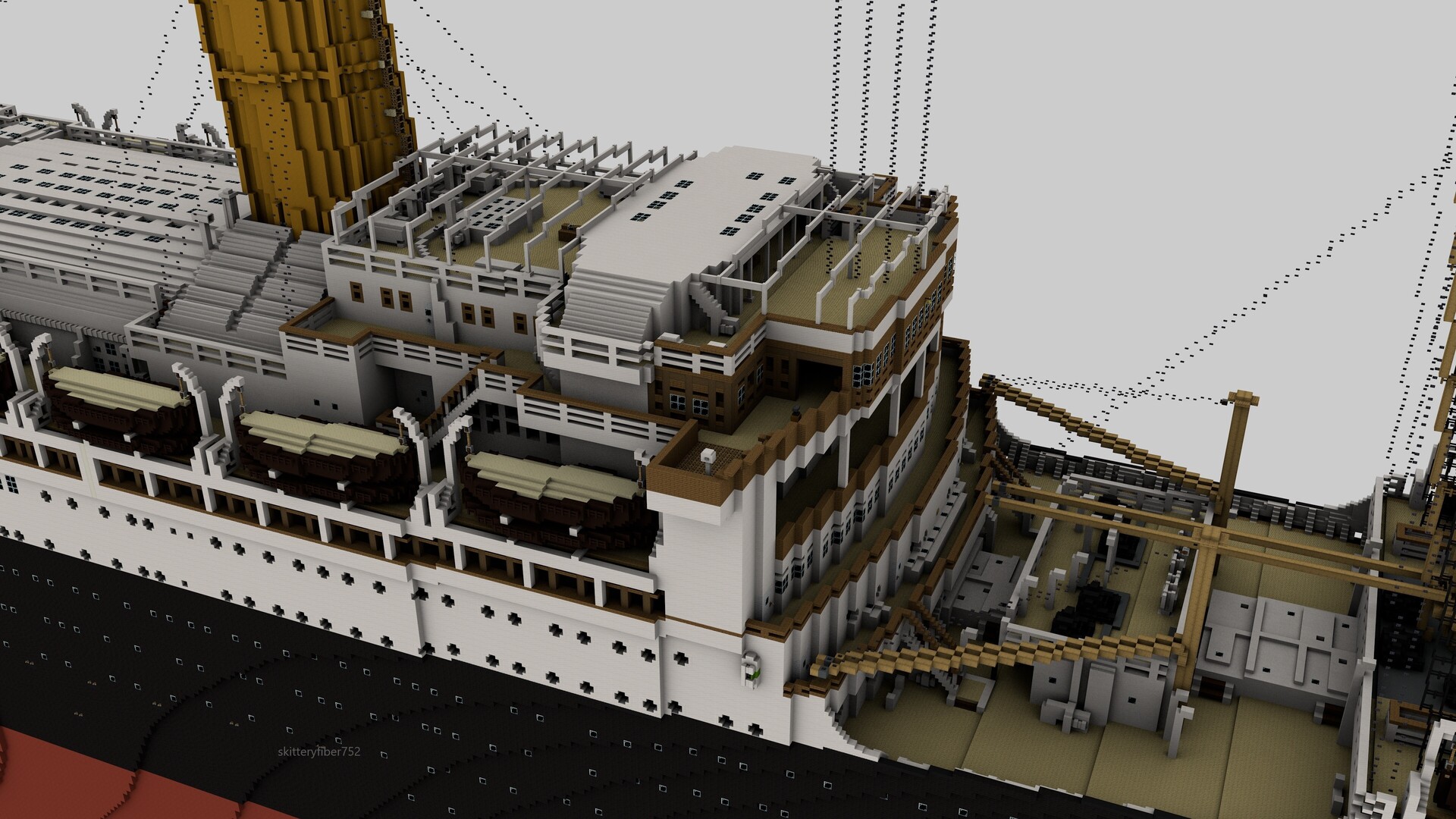 SS Vaterland 3:1 scale Minecraft Map