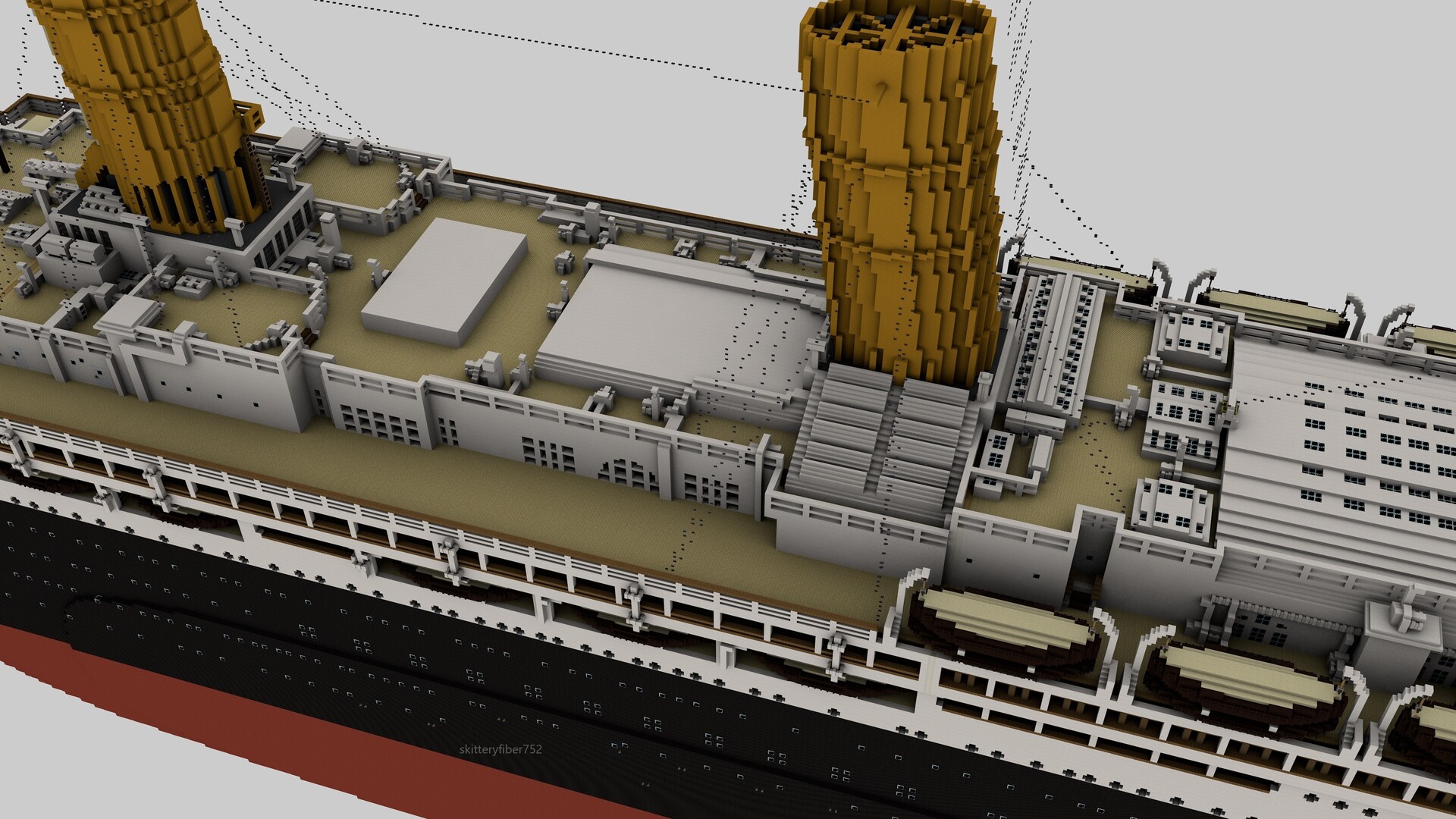 SS Vaterland 3:1 scale Minecraft Map