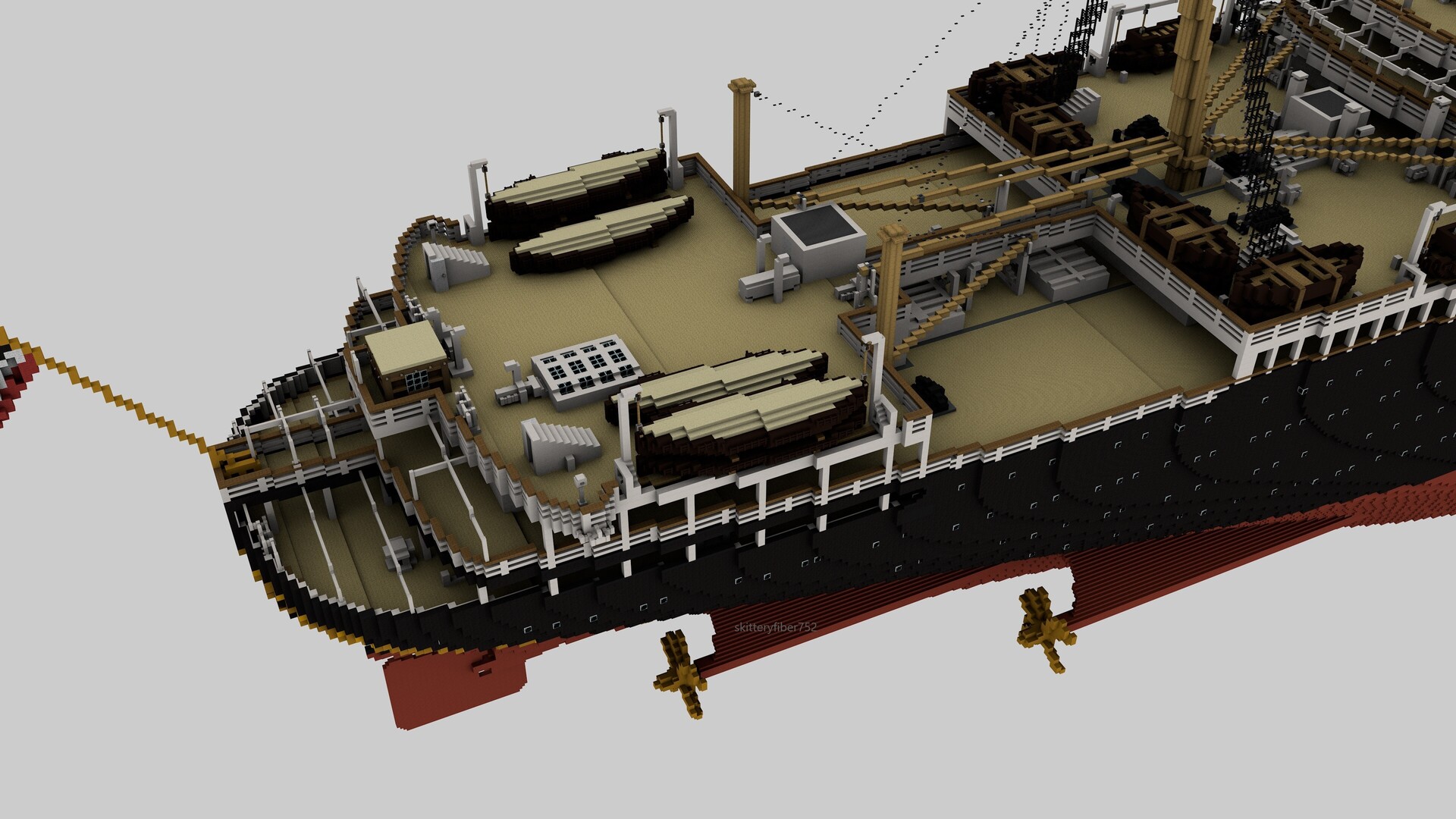 SS Vaterland 3:1 scale Minecraft Map