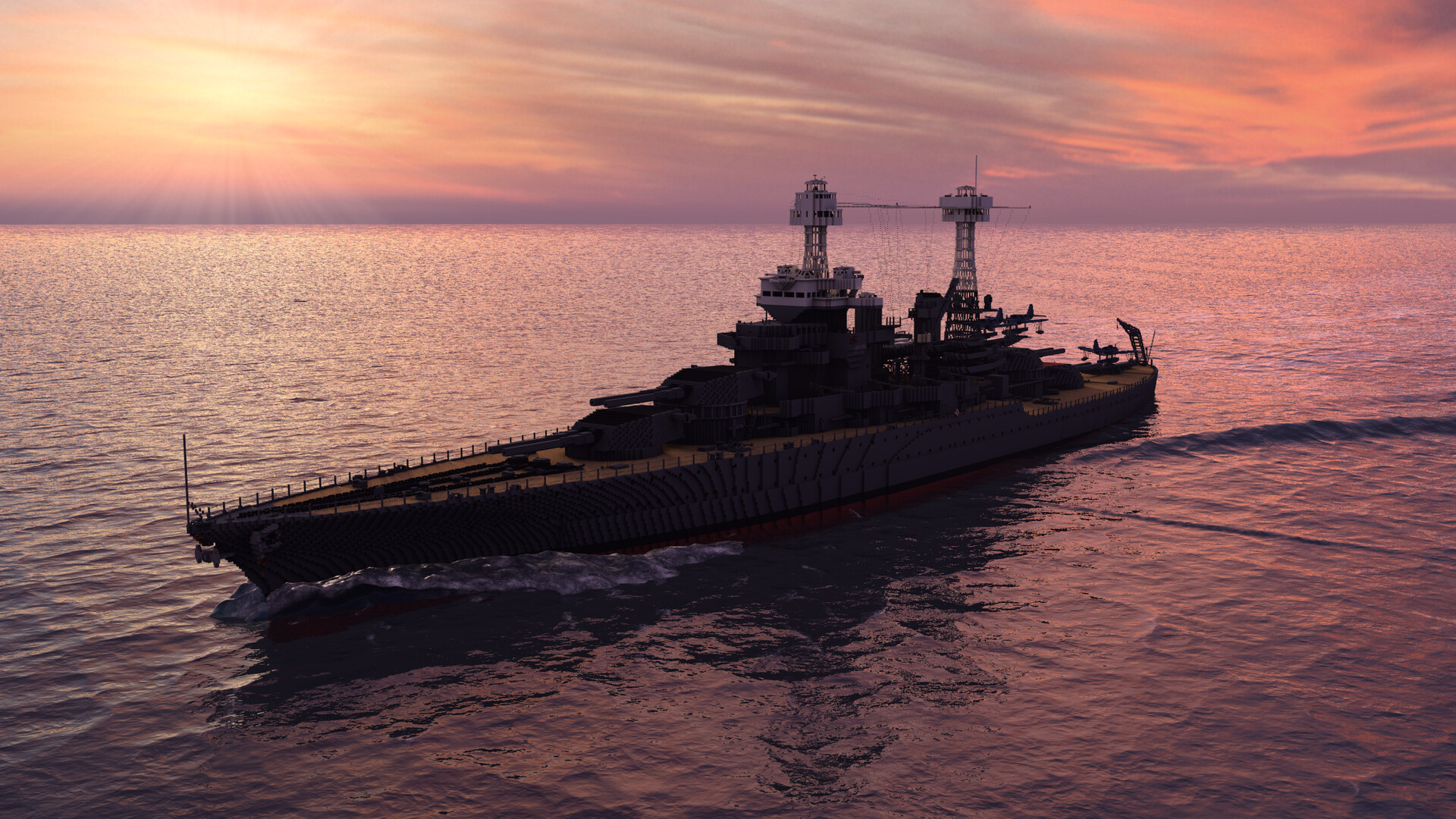 4:1 Colorado Class Battleships USS West Virginia and USS Maryland ...