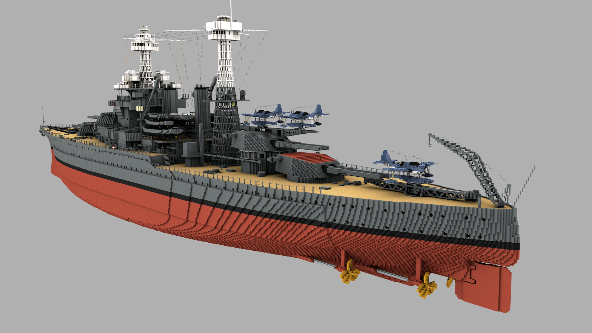 4:1 Colorado Class Battleships USS West Virginia and USS Maryland ...