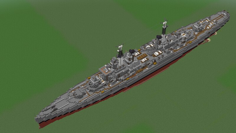 HMS Cheshire 1:1 Minecraft Map