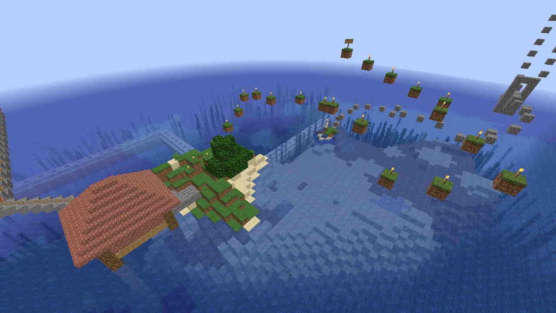 the virus parkour adventure map Minecraft Map