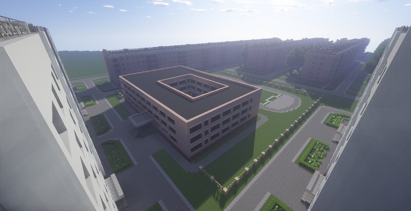 Soviet City of the USSR 1970 Minecraft Map