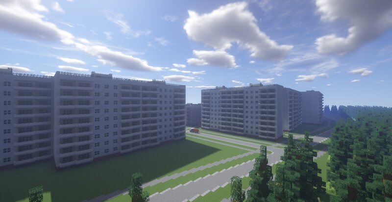 Soviet City of the USSR 1970 Minecraft Map