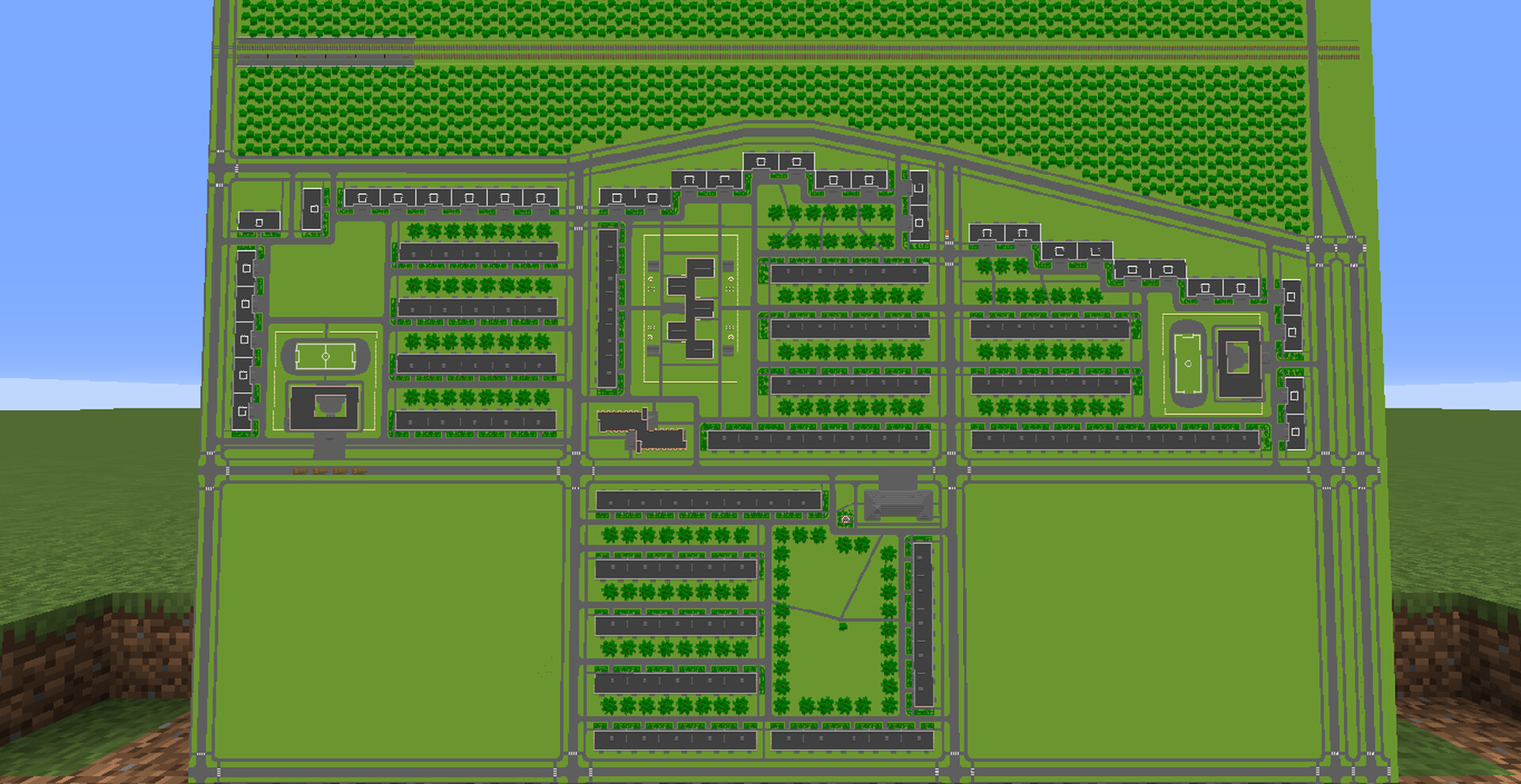 Soviet City of the USSR 1970 Minecraft Map
