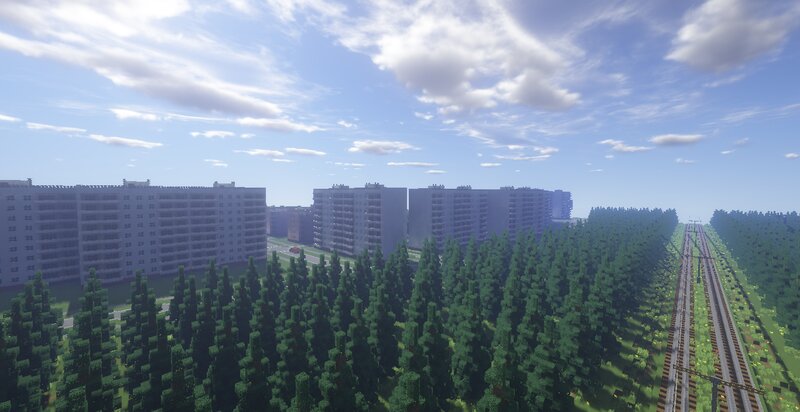 Soviet City of the USSR 1970 Minecraft Map