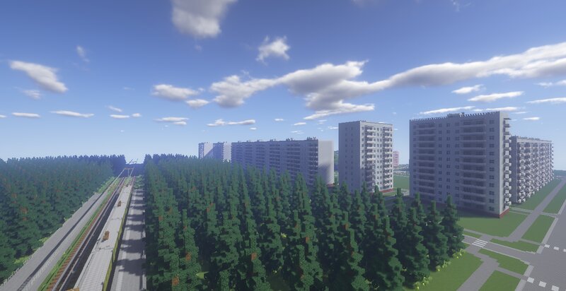 Soviet City of the USSR 1970 Minecraft Map
