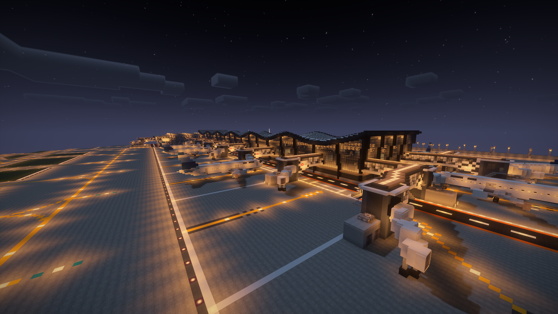 MASSIVE Airport with Aircraft, 2 terminals, cargo, ATC tower, train ...