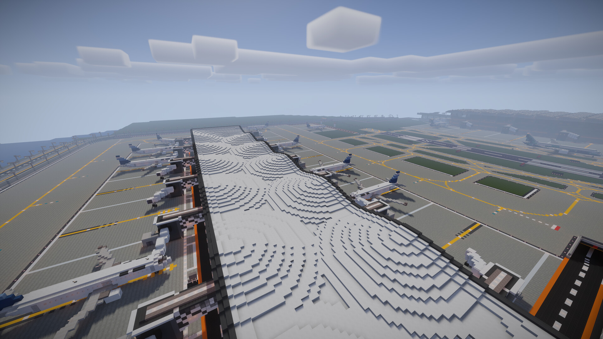 MASSIVE Airport with Aircraft, 2 terminals, cargo, ATC tower, train ...