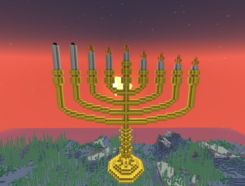 Kosher Menorah Minecraft Map