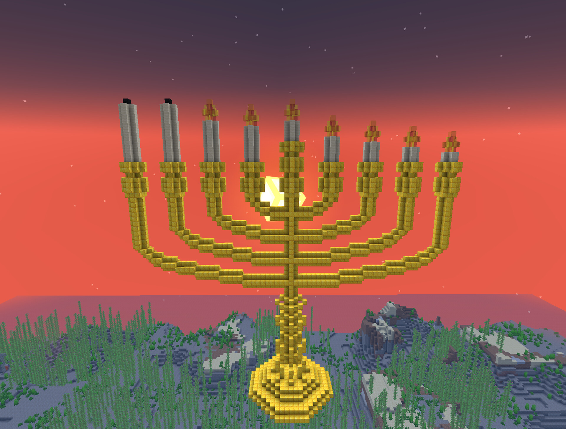 Kosher Menorah Minecraft Map