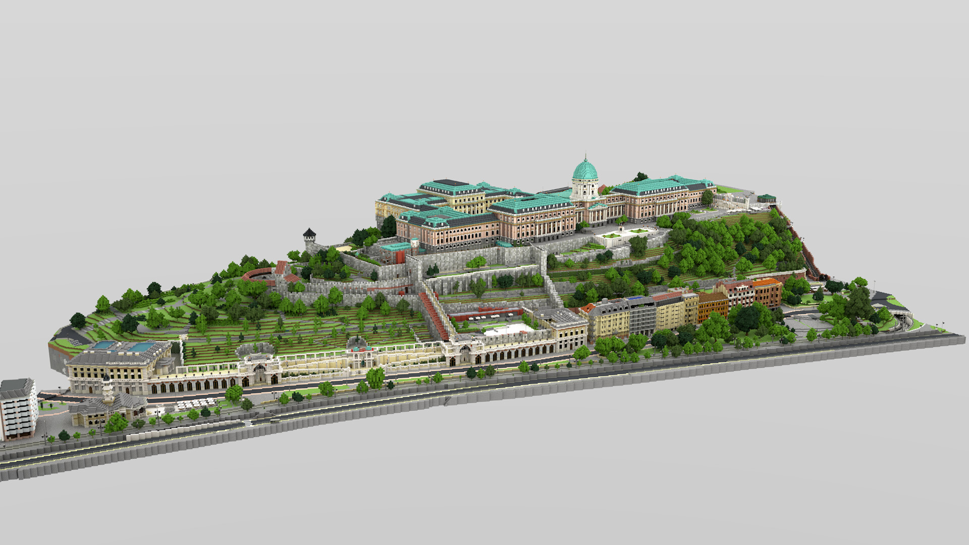 BTE Project - The Buda Castle Palace, Budapest (1:1) Minecraft Map