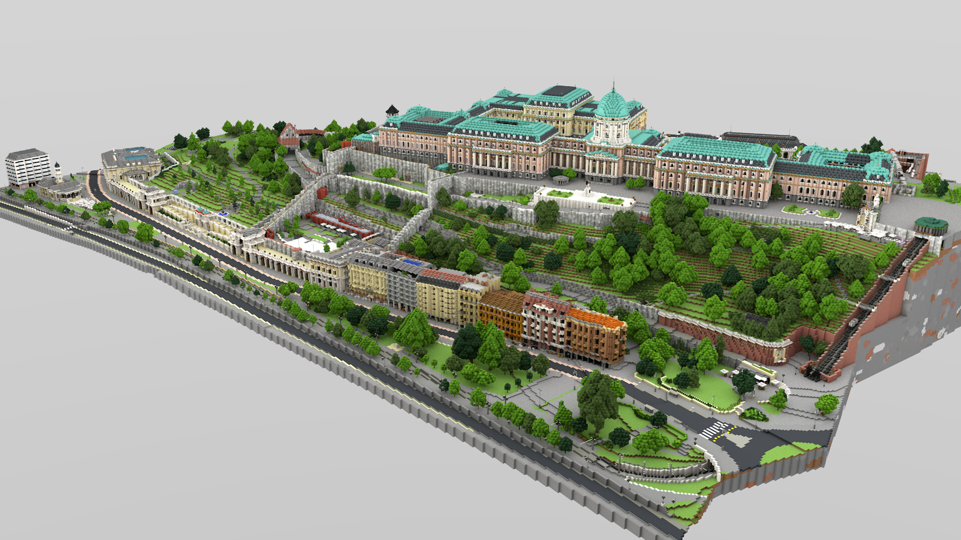 BTE Project - The Buda Castle Palace, Budapest (1:1) Minecraft Map