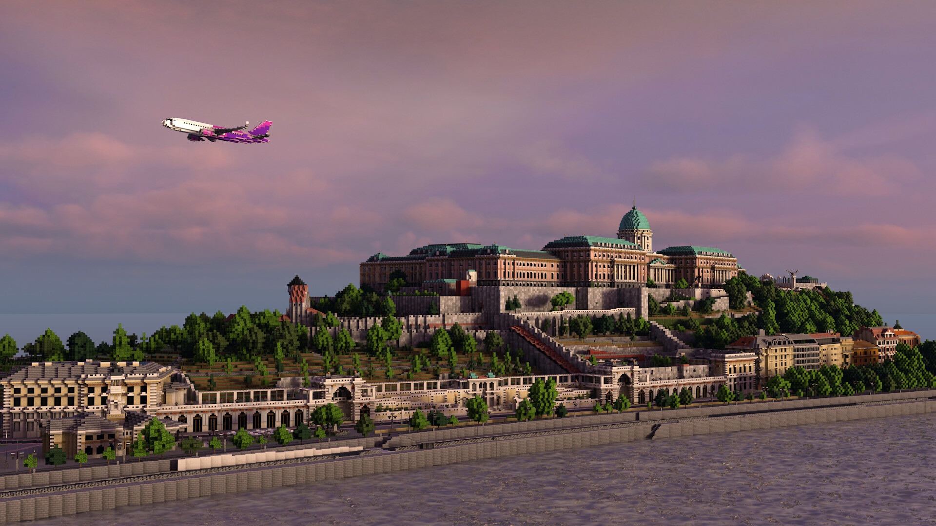 BTE Project - The Buda Castle Palace, Budapest (1:1) Minecraft Map