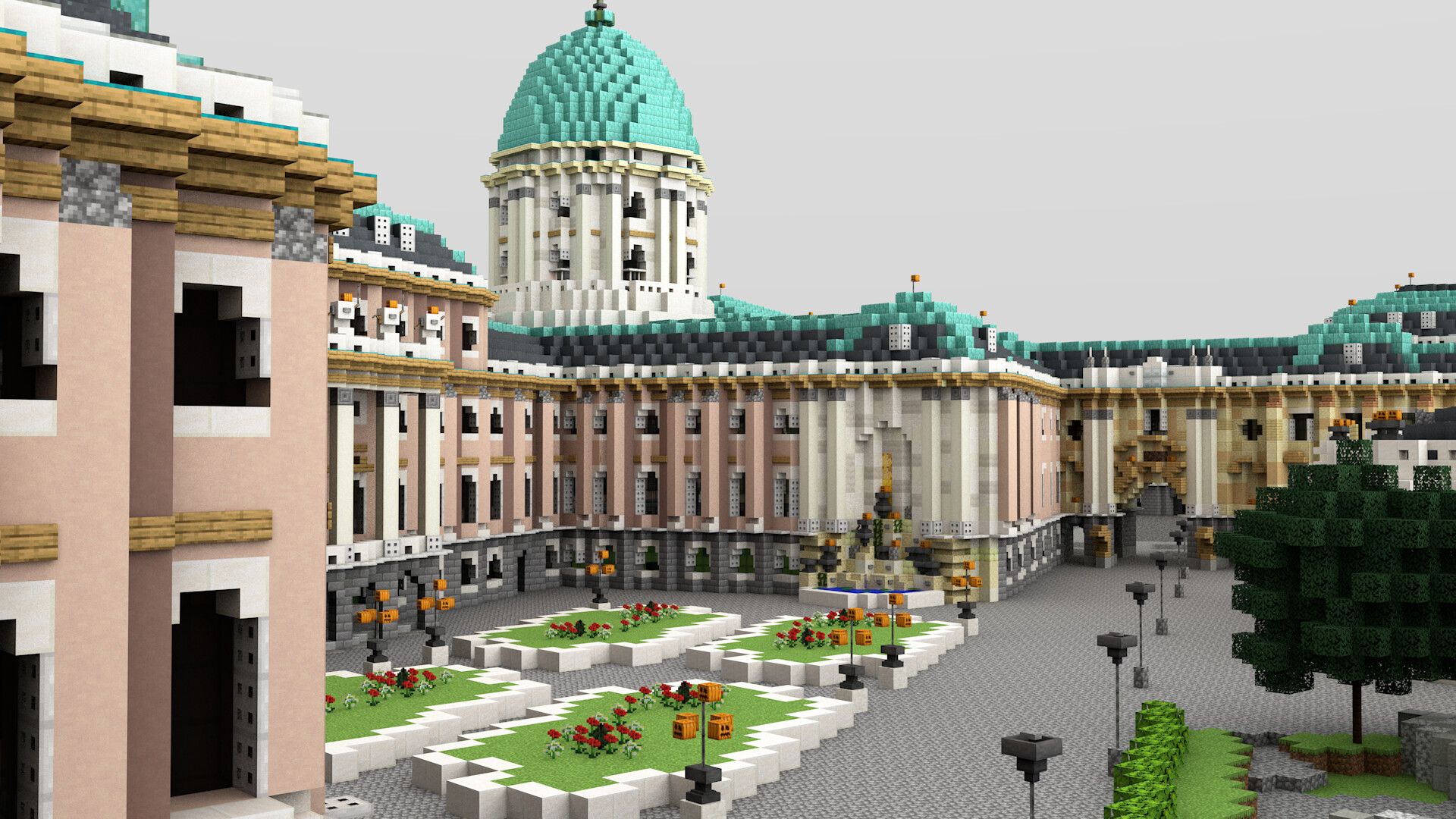 BTE Project - The Buda Castle Palace, Budapest (1:1) Minecraft Map