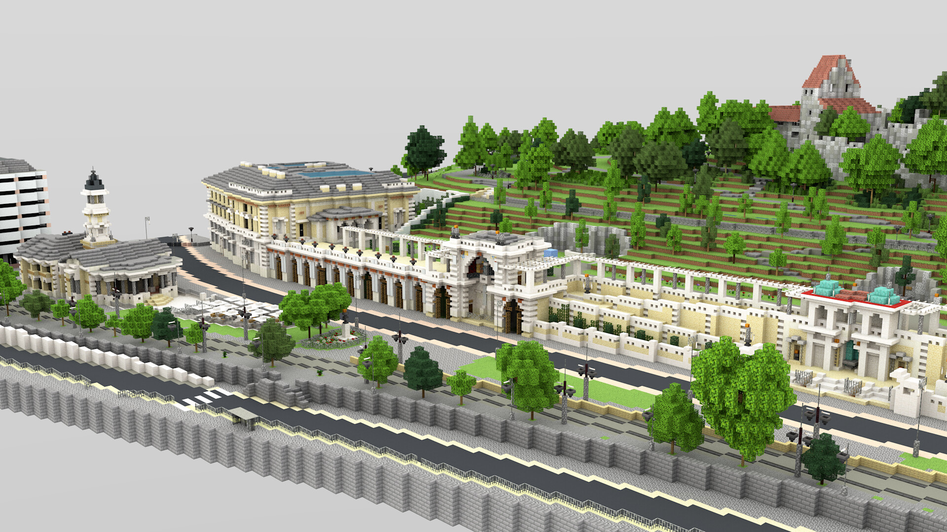 BTE Project - The Buda Castle Palace, Budapest (1:1) Minecraft Map