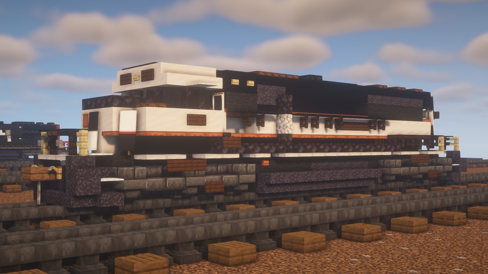 BNSF - EMD SD70MAC "BN Black & White" Minecraft Map