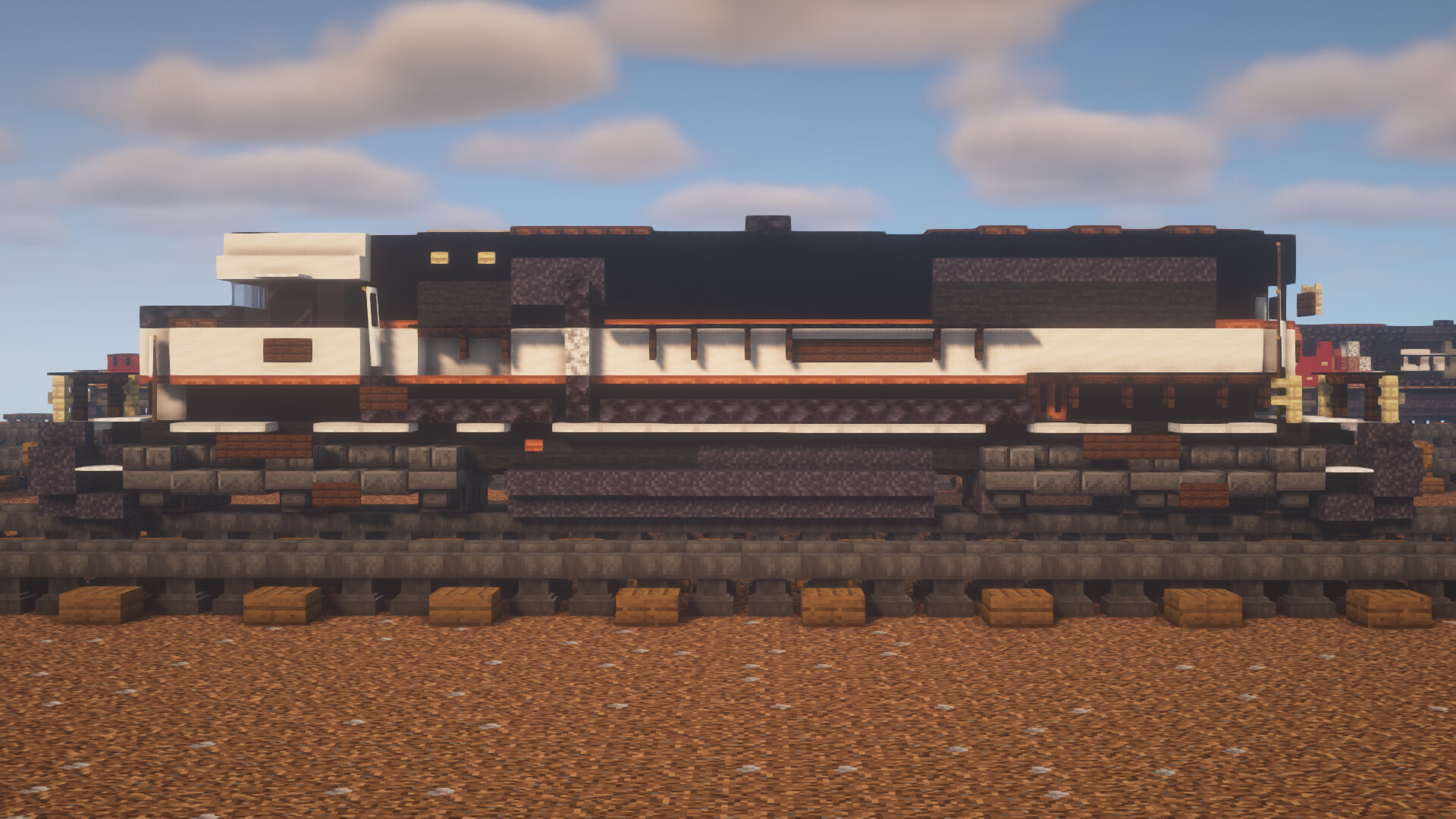 BNSF - EMD SD70MAC "BN Black & White" Minecraft Map