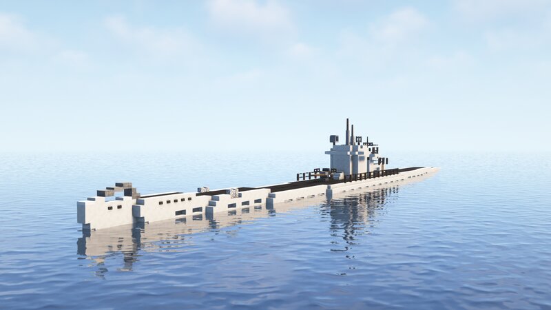 German Typ IX C WW2 U-Boat in 1.5:1 scale +Download Minecraft Map