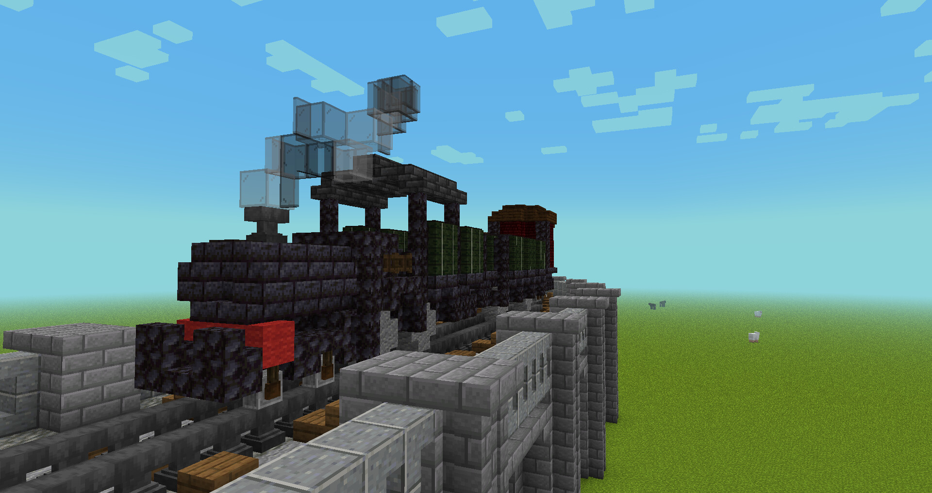 Train (Diagonal) Minecraft Map
